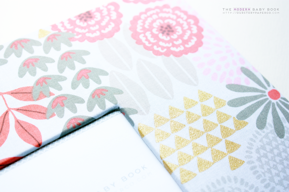 Glitz Garden Grey Modern Baby Book byOur Story Paper Co – Our Story ...